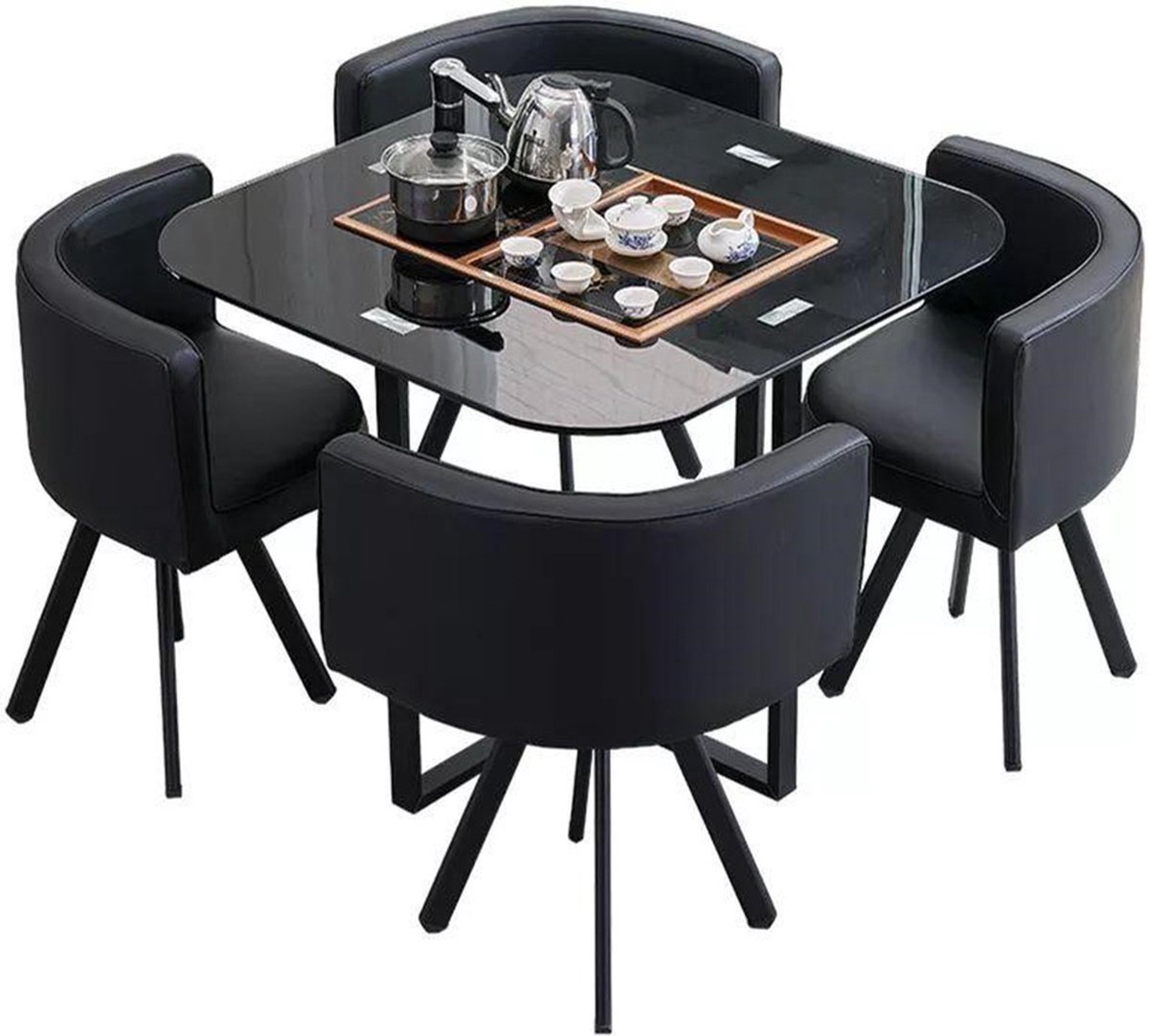 Milton & Oldbrook Eetkamerset 5-delig Sofia - Eettafel Met 4 Stoelen ...