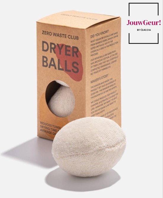 Zero Waste Club - Dryer Balls - Drogerballen - 2 stuks | bol