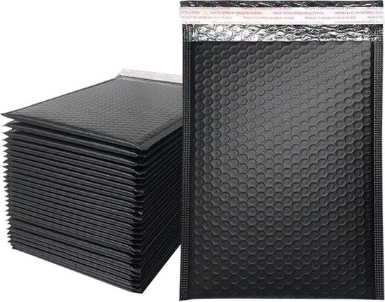 Luchtkussen Envelop - Kleur: Zwart - Bubble Post - Black Bubble ...
