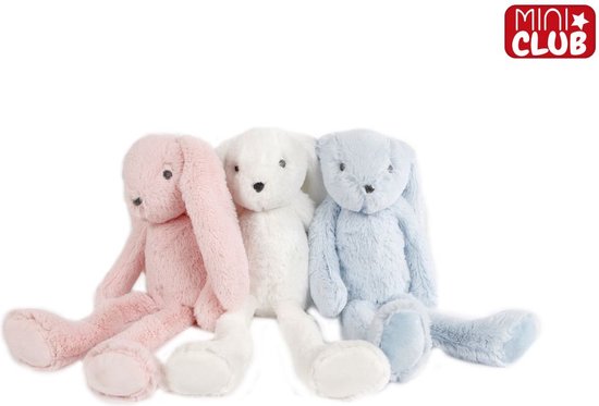 Mini Club Knuffel Konijn Jongens Blauw 30cm 660388 | bol