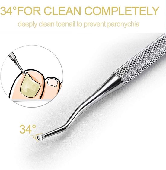 Manicure Tools Pedicure Tools-Multifunctionele Double End Nail Lifter ...