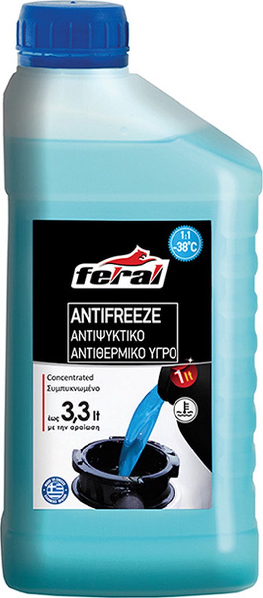 Feral | Antivries | Motorkoelvloeistof 1:1 (-50℃ / + 105℃) | Anti ...
