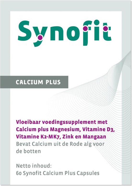 Synofit Calcium Plus 60 Capsules 60 stuks, capsule 60 stuks capsule | bol