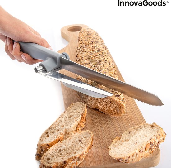 Broodmes met Instelbare Snijgeleider Kutway InnovaGoods | bol.com