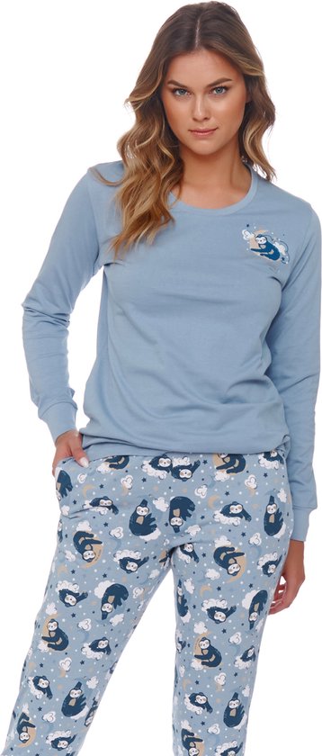 Doctor Nap Dames Pyjama Lange Mouw Lange Broek Winter Kerst Matching ...