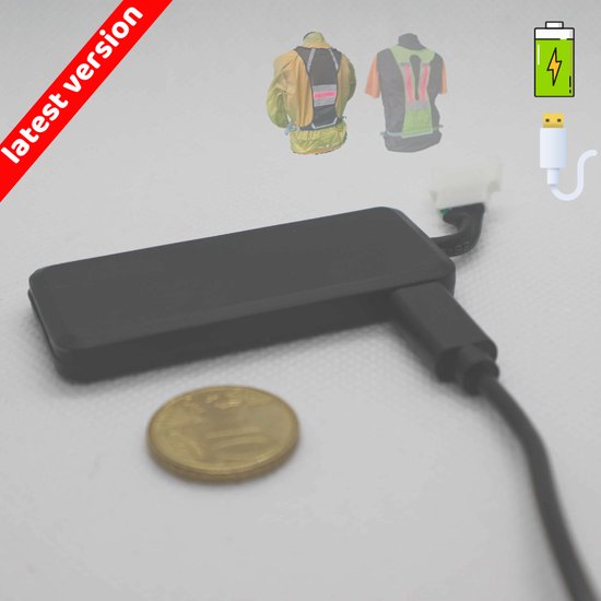 INVINCER Accu voor Led vest Ultra - Hardlopen hesje - USB oplaadbaar | bol