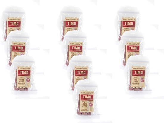 Timo Strips 100 g - Hondensnacks - 10 x Paardenvlees | bol