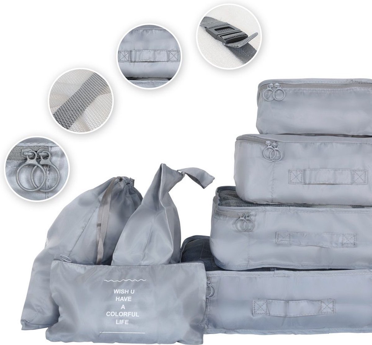 Packing cubes - Koffer organizer hoezen - Bagage Organizers ...