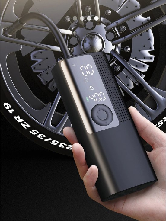 AmazeFan® Elektrische pomp - Draagbare Compressor Bandenpomp - LED digitale scherm -... | bol