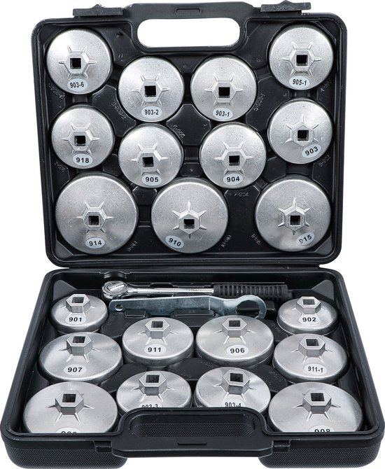 BGS Oliefiltersleutelset gietaluminium 1/2 23 delig | bol