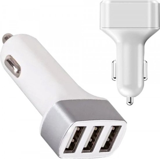 Autolader 3x Usb A Aansluiting Auto Oplader Usb Sigarettenaansteker