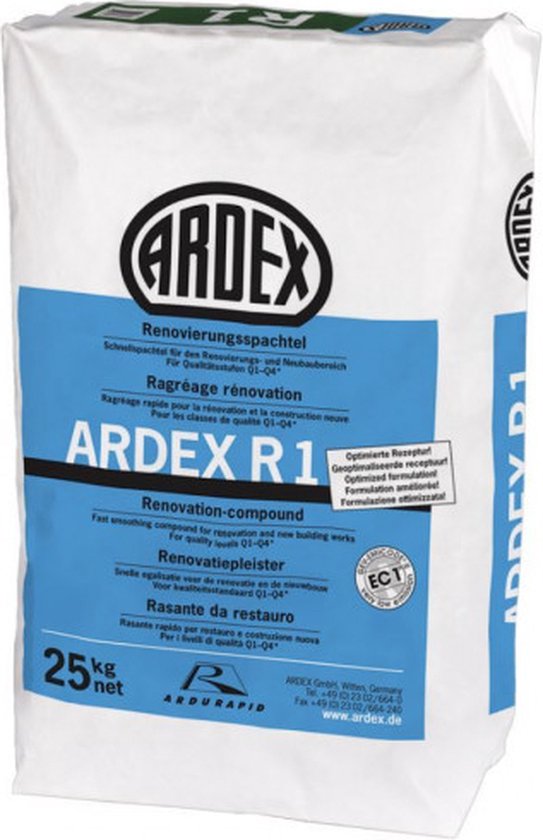 Ardex R 1 - Renovatiepleister - 25 kg wit | bol