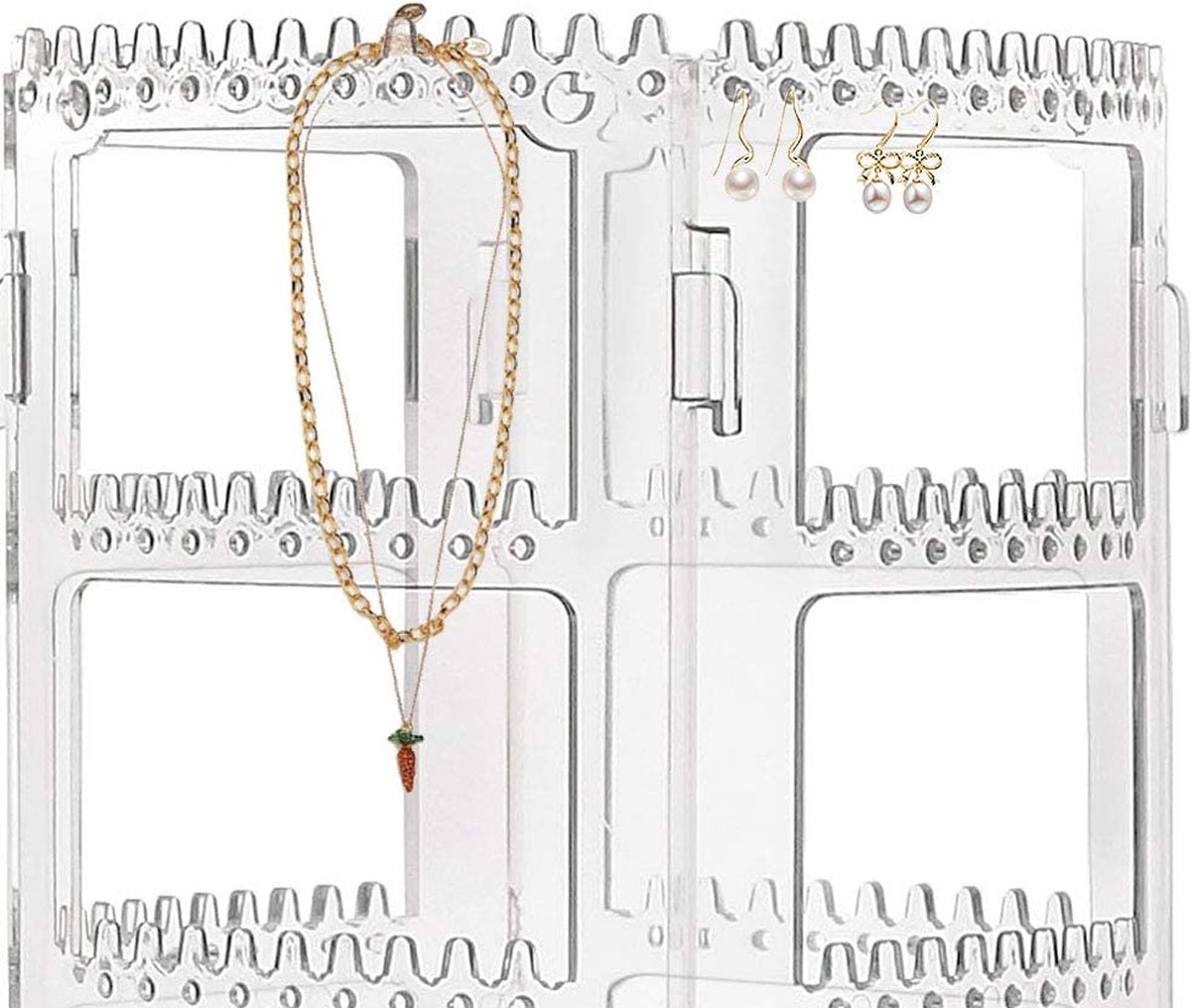 360º Roteerbaar Sieraden Rek - Oorbellen Display - Sieraden Standaard ...