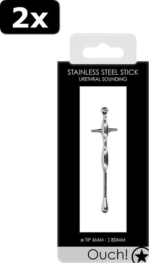 2x Urethral Sounding - Metal Stick | bol.com