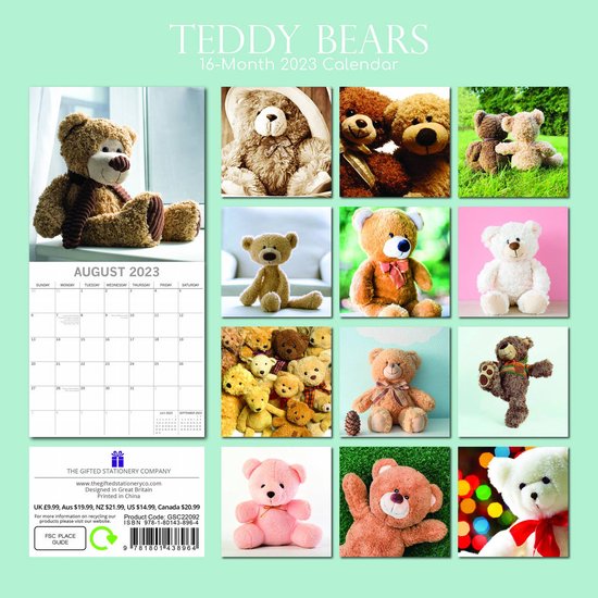 Teddy Bears Kalender 2023 | bol.com