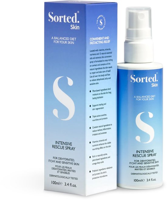 Sorted Skin - Intensive Rescue Spray - Natuurlijk - Spray tegen Jeuk ...