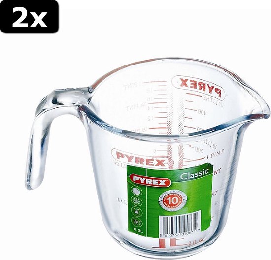 2x Pyrex Classic maatbeker 0,5L | bol.com