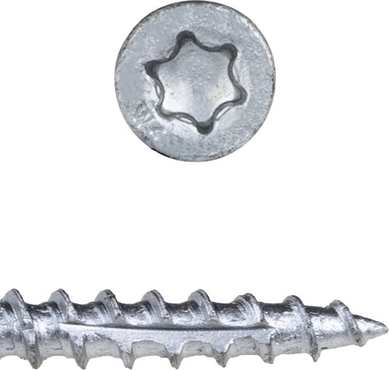 Schroeven RVS 5x70mm, Torx T25 (SUS410), 200 stuks | bol.com