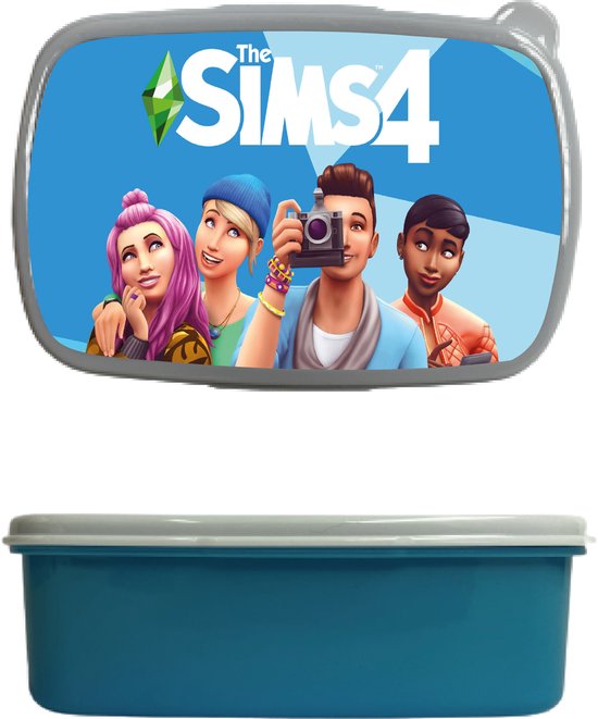 broodtrommel - lunchbox - sims 4 - blauw - schoolspullen | bol