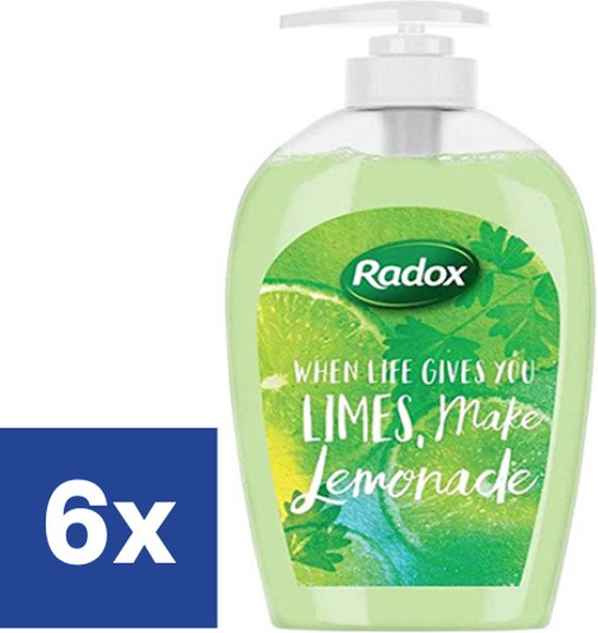 Radox Protect & Refresh Lime & Coriander Handzeep - 6 x 250 ml | bol.com