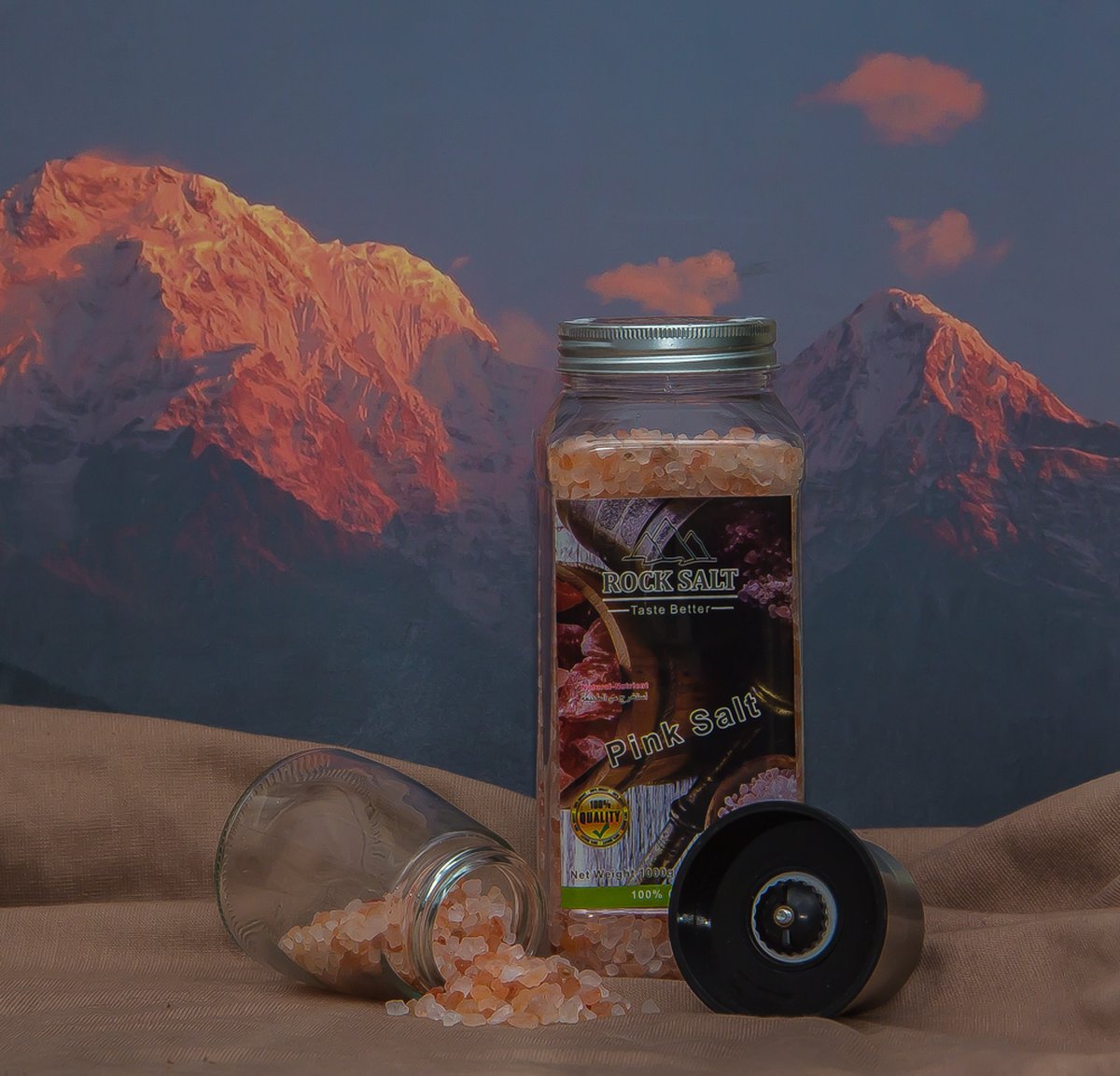 Himalaya zout wit en roze. Organisch zout. 4 keer 1 kg (€ 8,62/ kg ...
