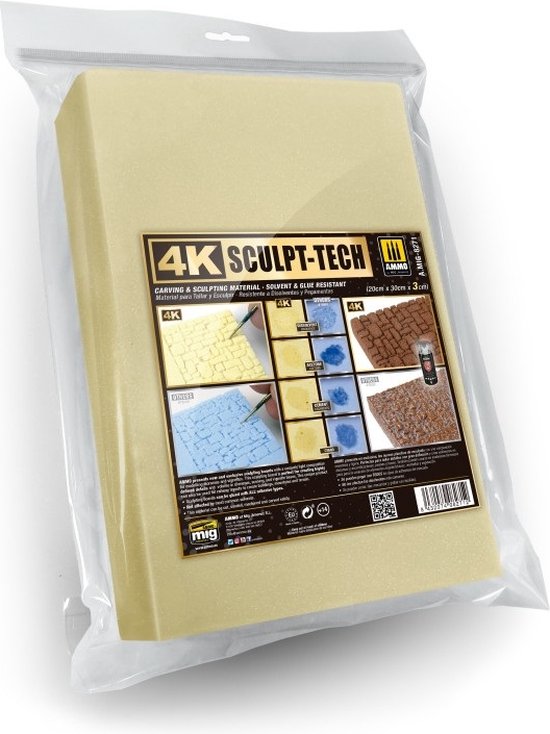 Mig - Modeling Material 4k Sculpt-tech 20x30x3 Cm (9/22) * - Mig8271 - modelbouwsets,... | bol