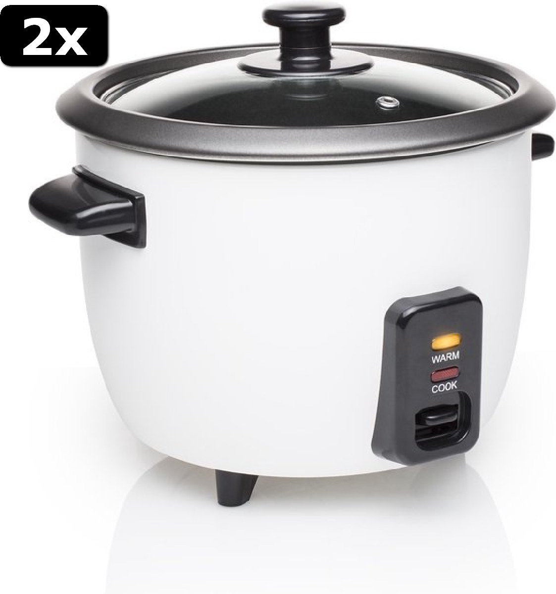 2x Tristar RK-6117 Rijstkoker - 0.6 liter - Uitneembare Binnenpan - Wit ...