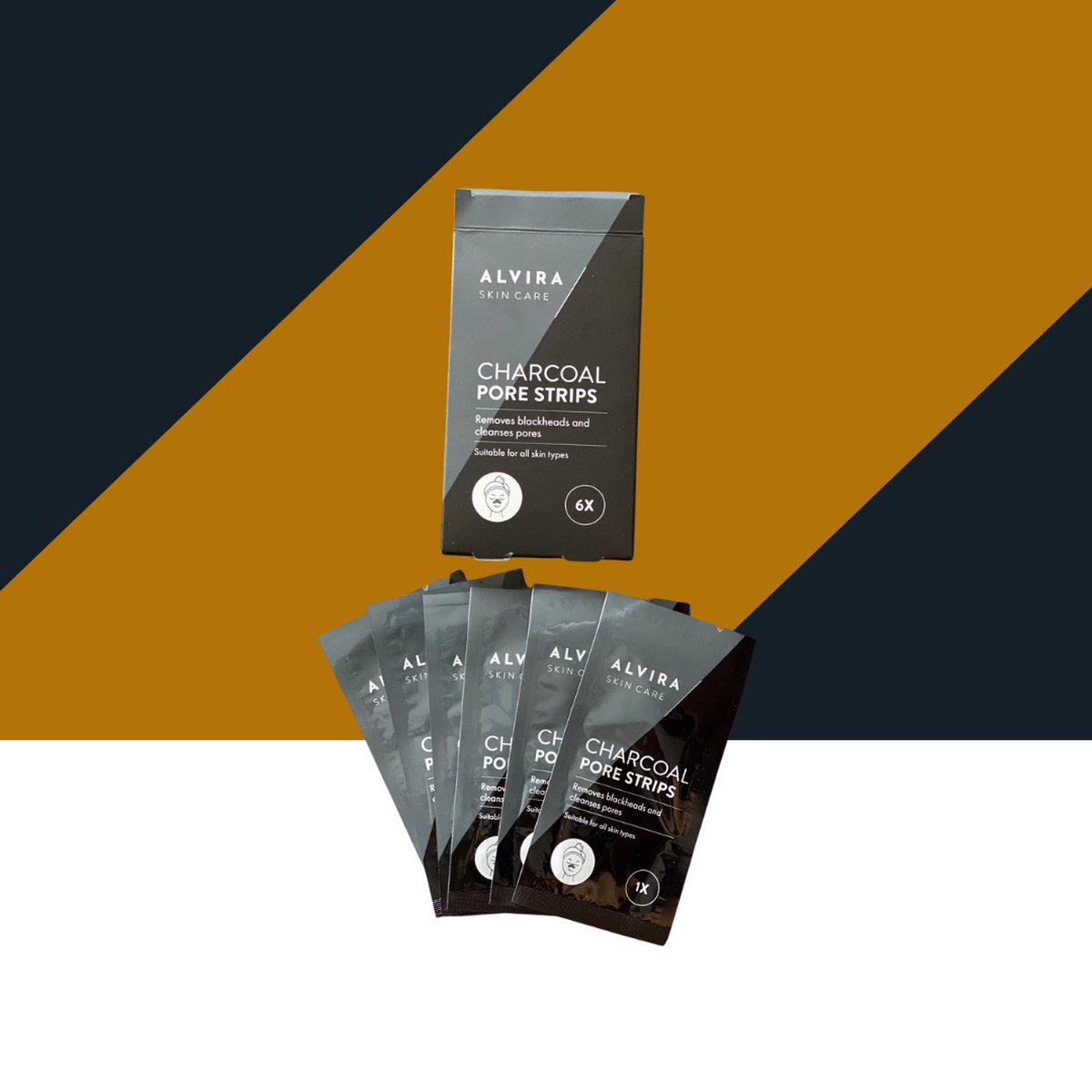 Alvira Skin Care | Charcoal Pore Strips | 6 Stuks | Neus Strip | Mee ...