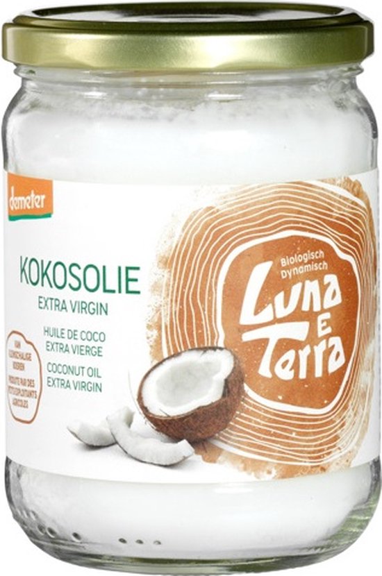 Kokosolie BIO Dynamisch Demeter Extra-Virgin 400g | Luna e Terra | bol