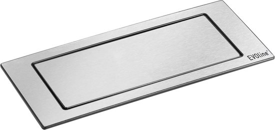 Evoline backflip RVS 2x stopcontact en USB-C lader | bol.com