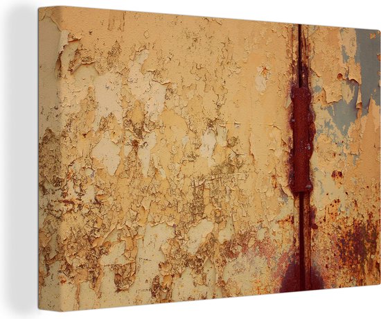 Canvas Schilderij Industrieel - Roest - Staal - IJzer - 120x80 cm ...