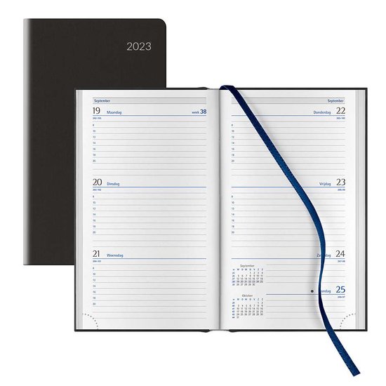 Castelli - Agenda 2023 - NL - H35 - Bari - 8,7 x 15,3 cm - Staand - Zwart | bol.com