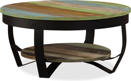 Prolenta Premium - Salontafel 65x32 cm massief gerecycled hout ...