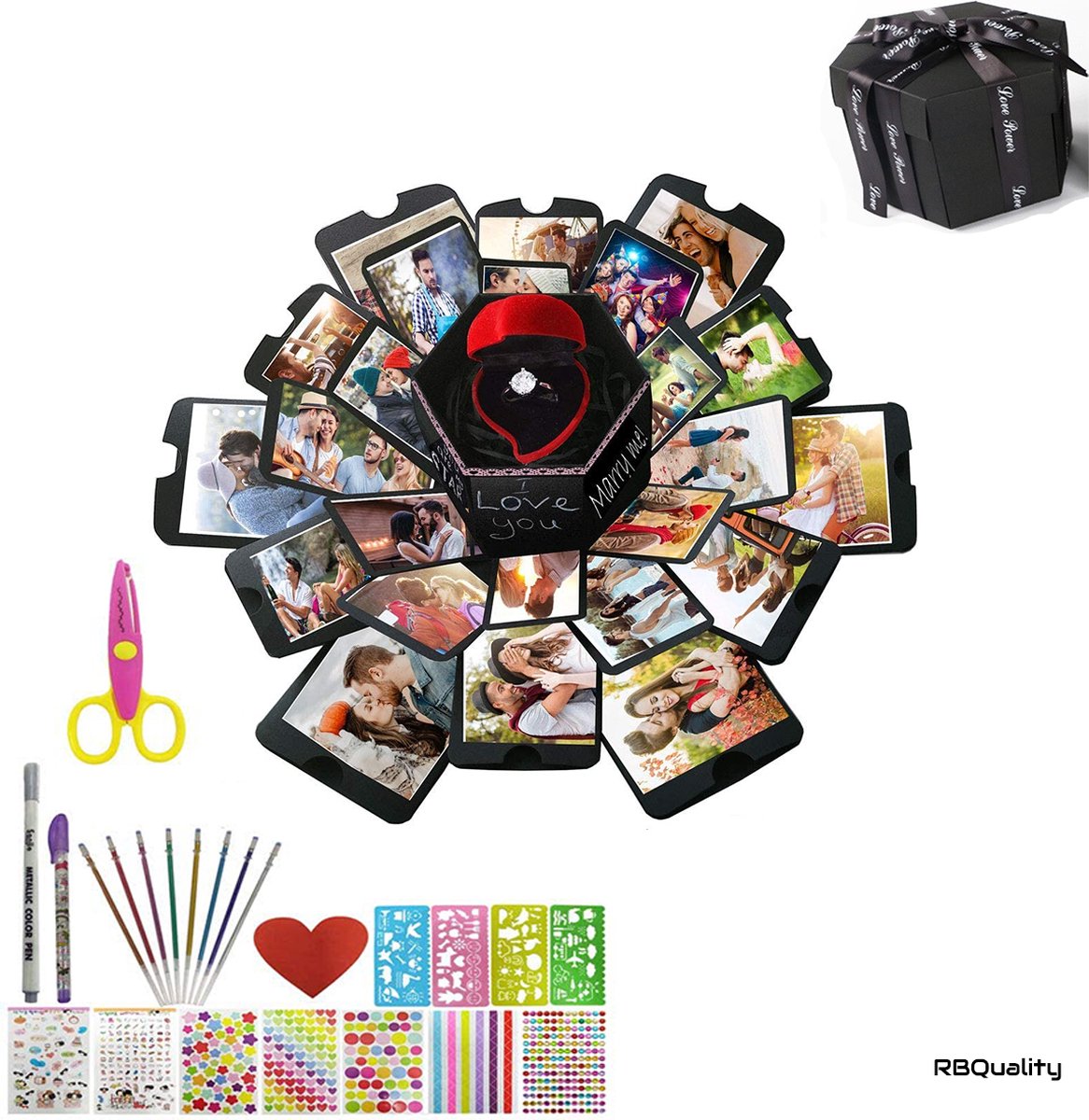 RBQuality – Explosion Box Compleet Pakket - Foto Box – Versieringen ...