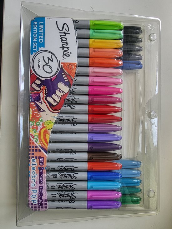 Sharpie 30 permanent markers Electro Pop limited edition | bol
