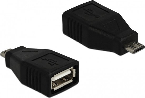 USB Micro B (m) - USB-A (v) adapter - USB2.0 / zwart | bol