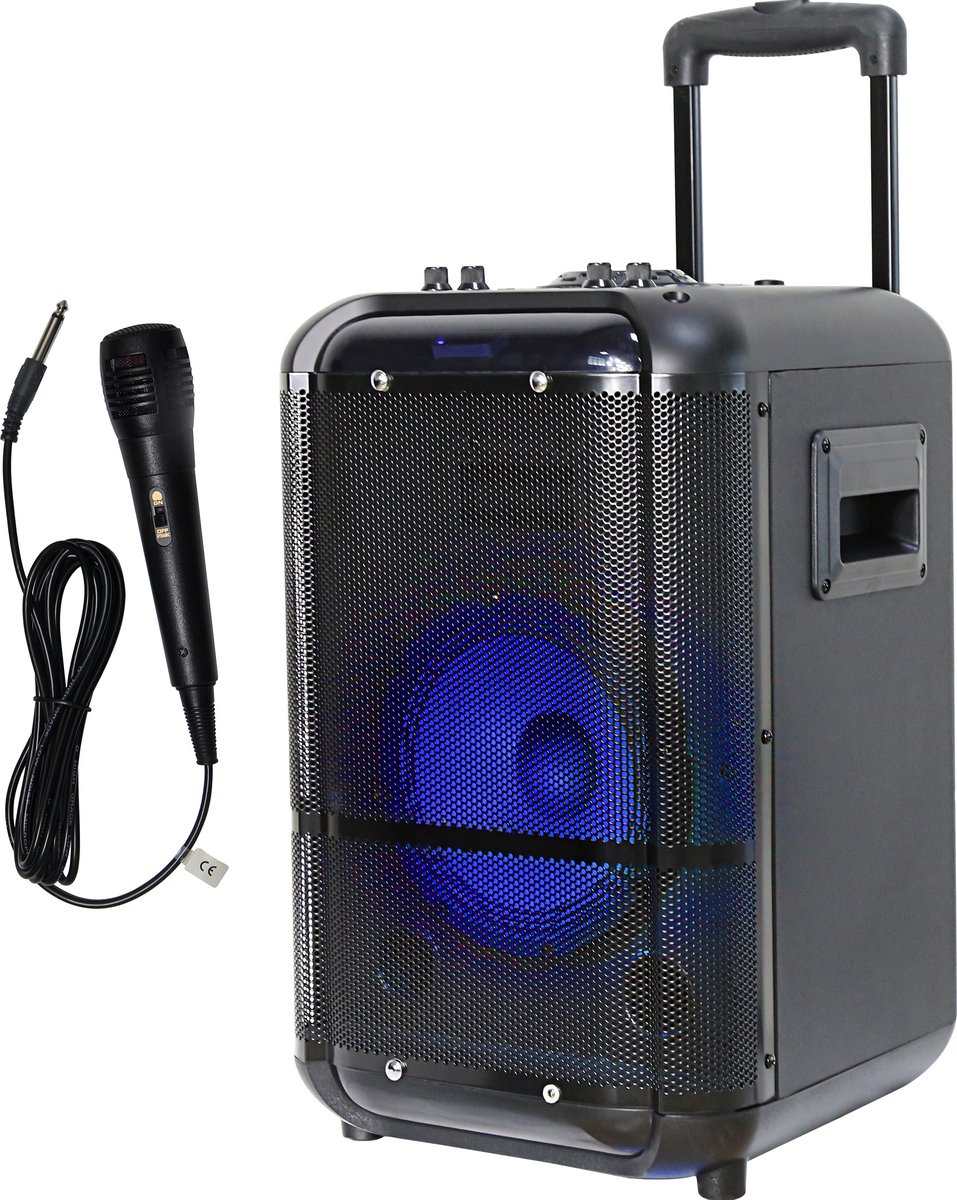 Denver Karaoke Set Incl. Microfoon - Discolichten - 200W - Bluetooth Speaker Partybox... | bol