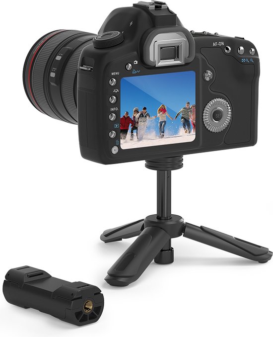 Mini Statief Smartphone Tripod Camera Telefoon Houder - Zwart | bol