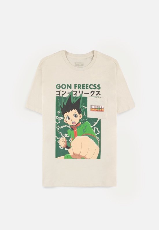 Hunter X Hunter - Gon Freecss Heren T-shirt - S - Creme | bol