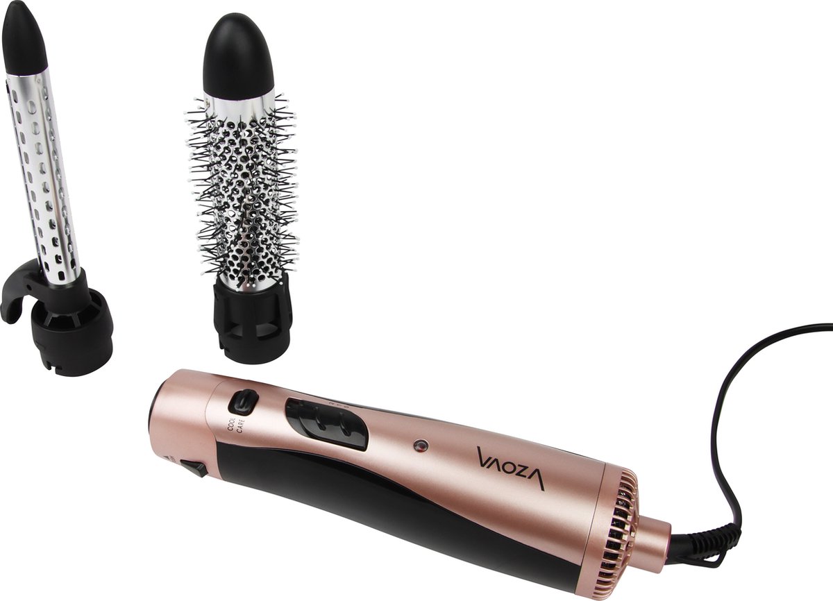 Vaoza Hairstyler - 2 in 1 Set - Krultang - Fohnborstel Met Opzetstukken ...