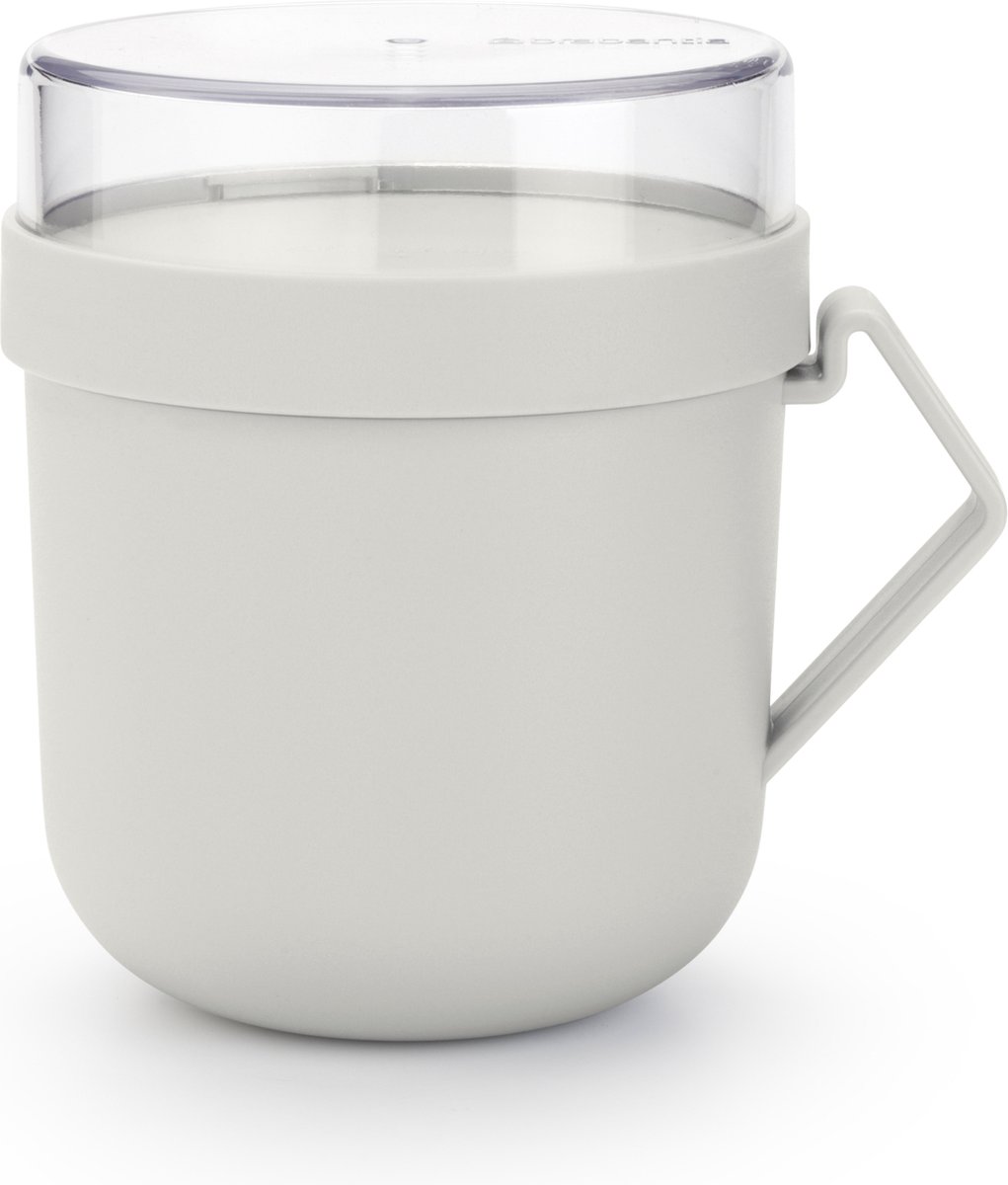 Brabantia Make & Take Soepbeker to go - 0,6 l - Kunststof - Light Grey ...