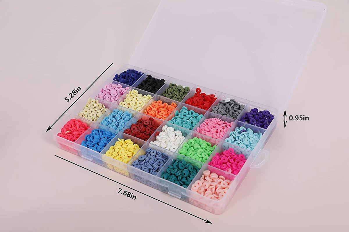 Laziza's® - Katsuki Kralen Set - Polymeer Kralen - 24 kleuren - Bedels - Kralenset... | bol.com