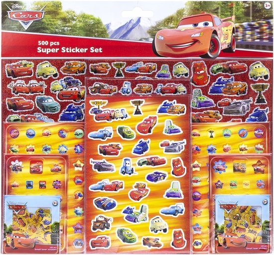 Disney Pixar Cars - MEGA PACK XXL Super Stickers pack 39x42cm - 500 ...