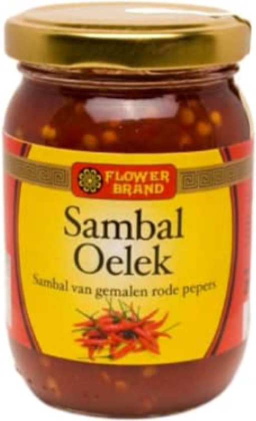 Flowerbrand® | 6 x 200 gr Sambal Oelek | vegetarisch | gemaken rode ...