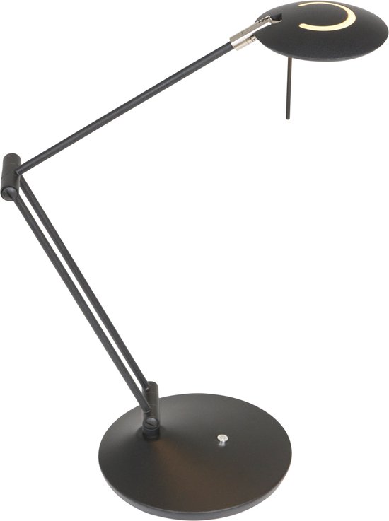Bureaulamp verstelbaar LED | 1 lichts | zwart | kunststof / metaal | Ø ...