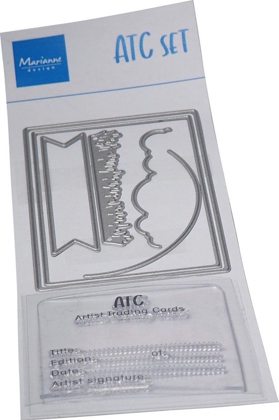 Marianne Design Clear Stamps & Dies ATC Stamp & Die Set | bol.com