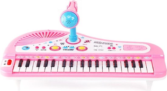 Nivard kinderpiano - Kinder keyboard - Roze | bol.com