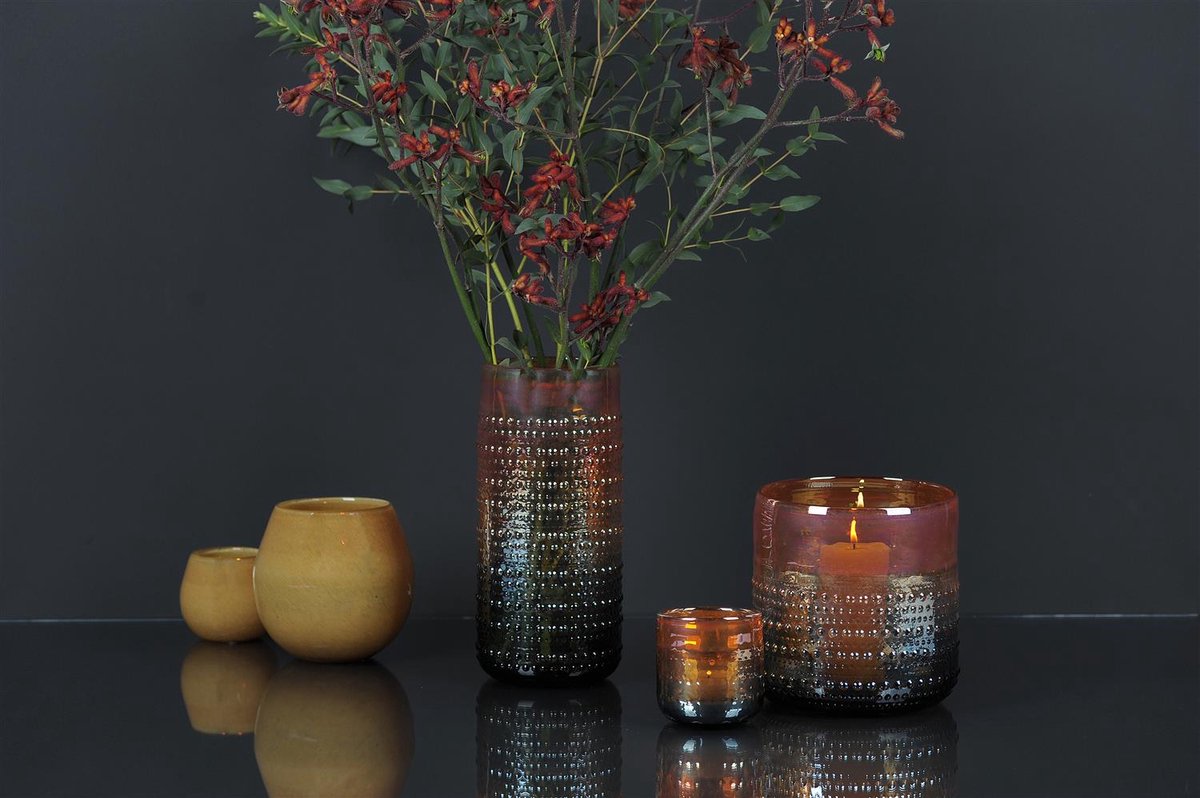 Rasteli Vaas-Siervaas Glas Gemêleerd D 13,3 cm H 28 cm | bol.com