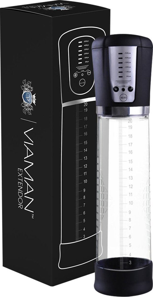 Viaman Extendor penispomp - Elektrische erectiepomp met 6 standen ...