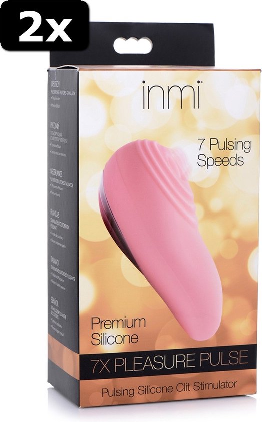 2x 7X Pleasure Pulse Pulsing Silicone Clit Stimulator | bol.com
